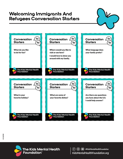 Welcoming Immigrants and Refugees - The Kids Mental Health Foundation