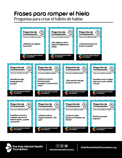 Iniciando la Conversación con los Niños - The Kids Mental Health Foundation